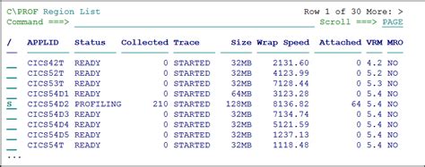 Displaying Transactions Recorded In A Cics Region Rocket Software