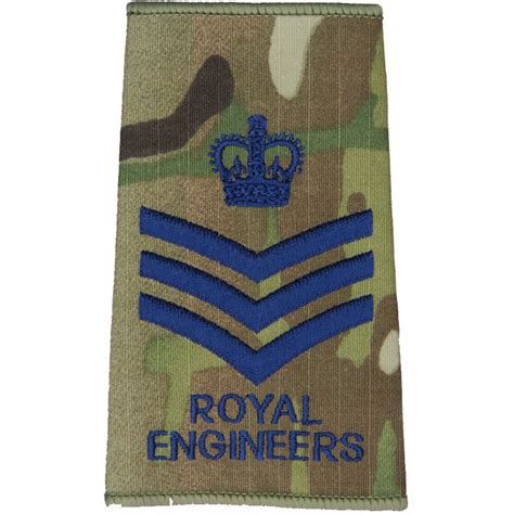 Staff Sergeant Royal Engineers Nco Or Officer Cadet Rank Badge