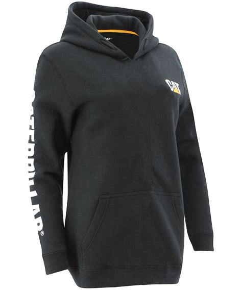 Cat Womens Trademark Banner Kangaroo Pocket Pullover Fleece Work