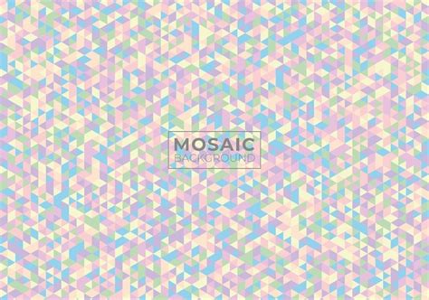 Premium Vector Colorful Triangle Mosaic Background Template