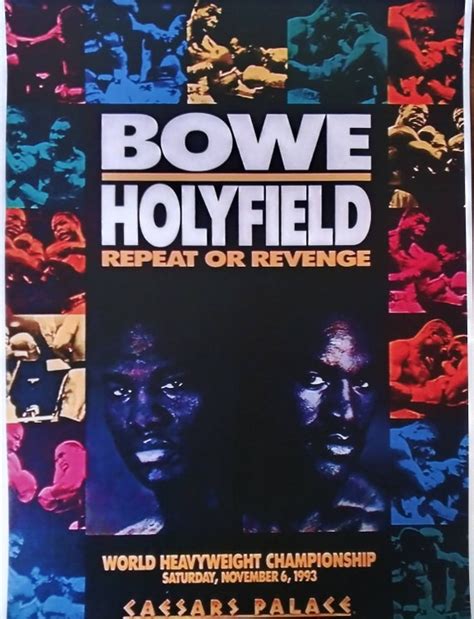 Bowe Vs Holyfield 2 Fight Poster Etsy