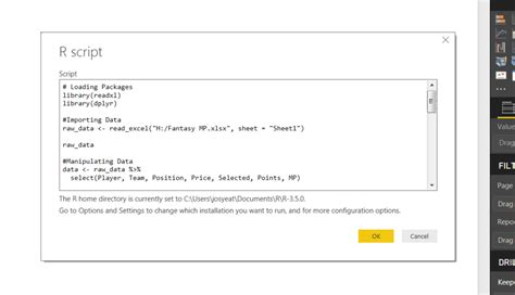 Power Bi And R Dependent Scripts Feathers Analytics