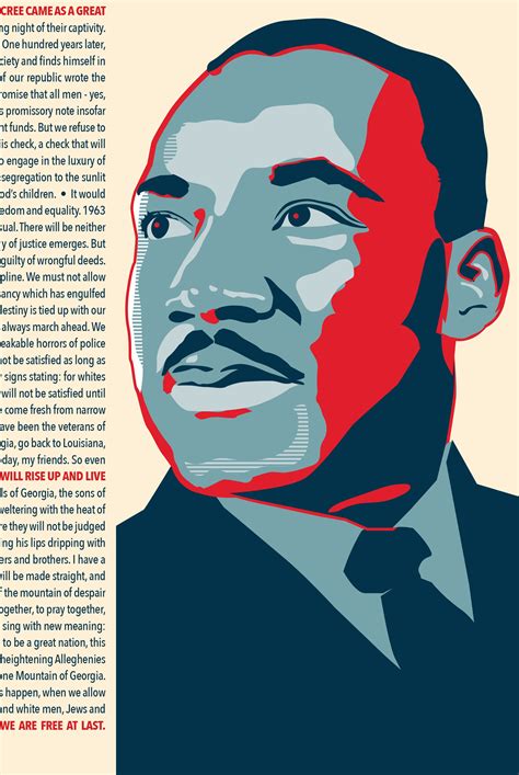 I Have A Dream Speech Martin Luther King Jr A3 Art Poster Etsy