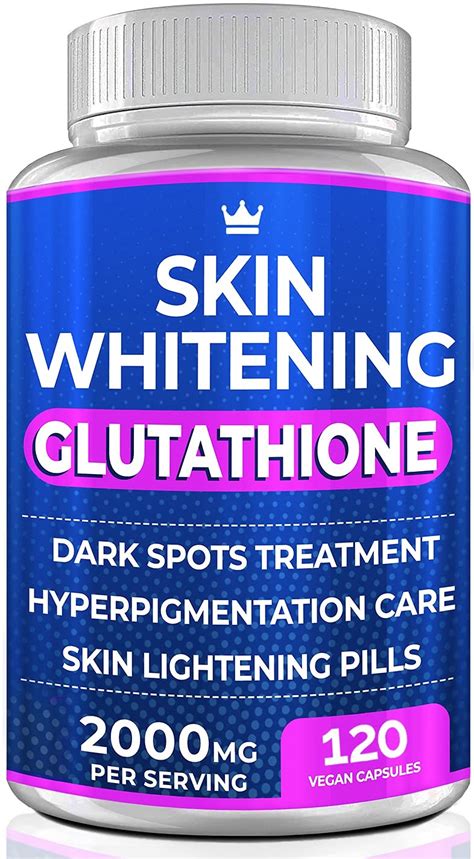 Glutathione Whitening Pills 2000mg Skin Lightening Supplement For