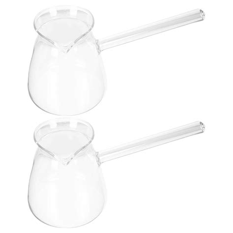 Glass Turkish Coffee Pot 450ml Borosilicate Glass Teapot Stovetop Tea