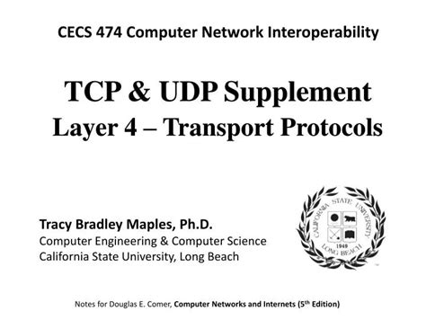 PPT TCP UDP Supplement Layer 4 Transport Protocols PowerPoint Presentation ID 1922189