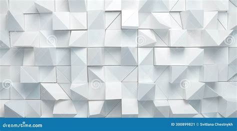 Abstract 3d White Cubes Background Geometric Pattern Texture Stock Illustration Illustration