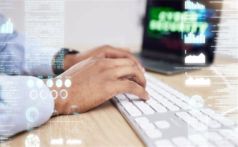 Laptop Coding Website Interface Futuristic Office Computer Technology