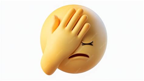 3d Emoji Face Palm Premium Ai Generated Image