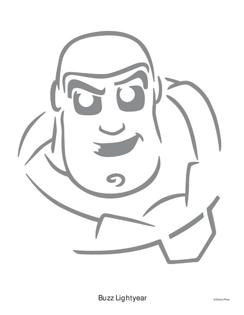 Buzz Lightyear Pumpkin Stencil