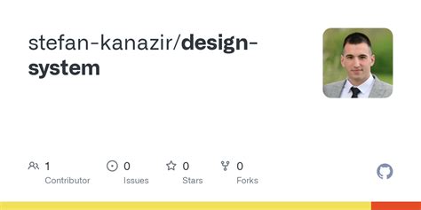 Github Stefan Kanazirdesign System