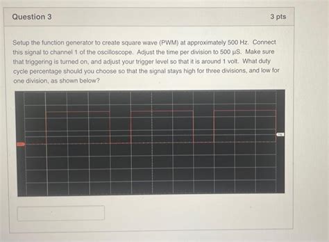 Solved Setup The Function Generator To Create A Hz Sine Chegg Com