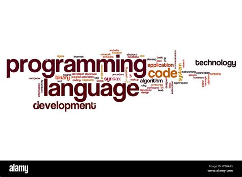 Programming Language Word Cloud Concept Stock Photo Alamy