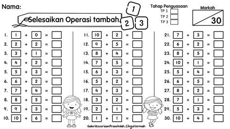 lembaran kerja latihan tambah prasekolah pra sekolah tadika tahun 1 porn sex picture