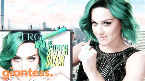Giantess Katy Perry Covergirl Super Sizer Mascara Commercial [4k50 Ai Upscale] 巨大娘