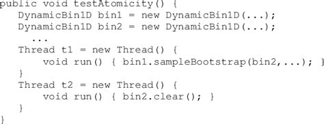 figure 1 from synthesizing tests for detecting atomicity violations semantic scholar