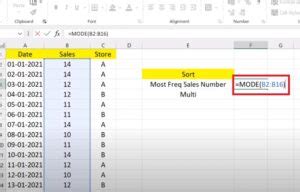 How To Use MODE Function In Excel With Examples ExcelTutorial