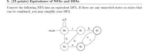 Solved Points Equivalence Of NFAs And DFAs Convert Chegg Com