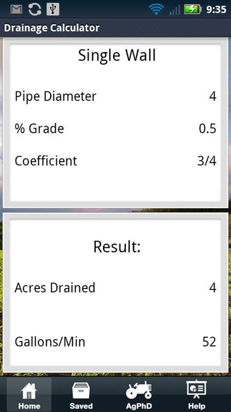 Drainage Tile Calculator Android Apps On Google Play