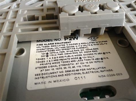 System Sensor P2W Fire Alarm Collection Information Pictures And More FireAlarms Tv