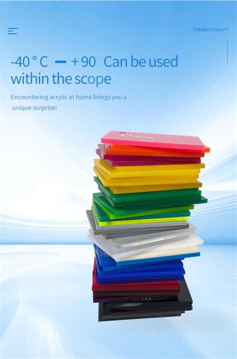 Outdoor Indoor Colored Acrylic Sheet Pmma Plexiglass Perspex Board 5mm 8mm 10mm