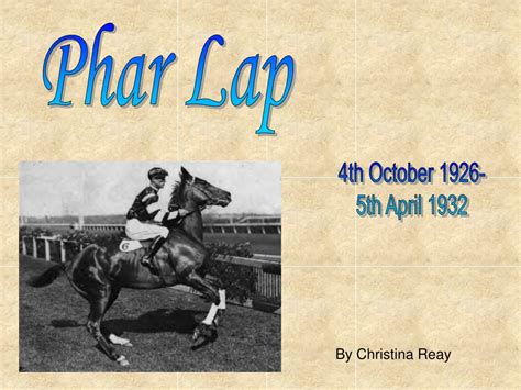 Ppt Phar Lap Powerpoint Presentation Free Download Id 9505114