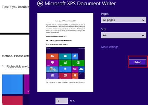 Steps To Print A PDF In Windows 8 8 1