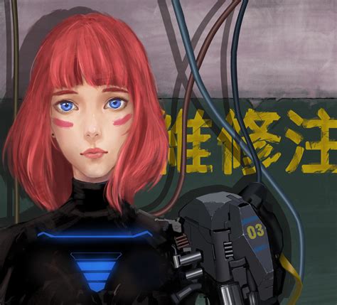 Cyberpunk Sci Fi Art Art Girl C Y Joyreactor