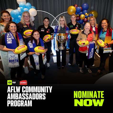 Afl 2025 Chemist Warehouse Aflw Ambassador Program 🥳🥳 Nominations Are