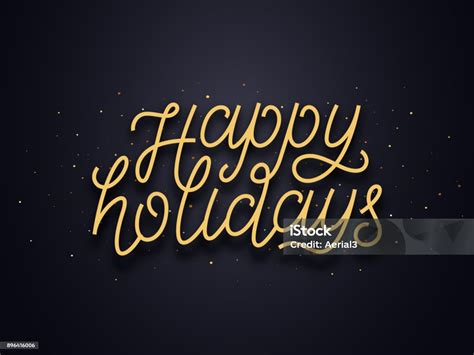 해피 휴일 활판 인쇄 텍스트와 골드 색종이 럭셔리 검정색 배경에 크리스마스 글자와 프리미엄 벡터 일러스트 레이 션 0명에 대한
