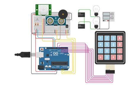 Circuit Design Projeto 01 Alarme Tinkercad