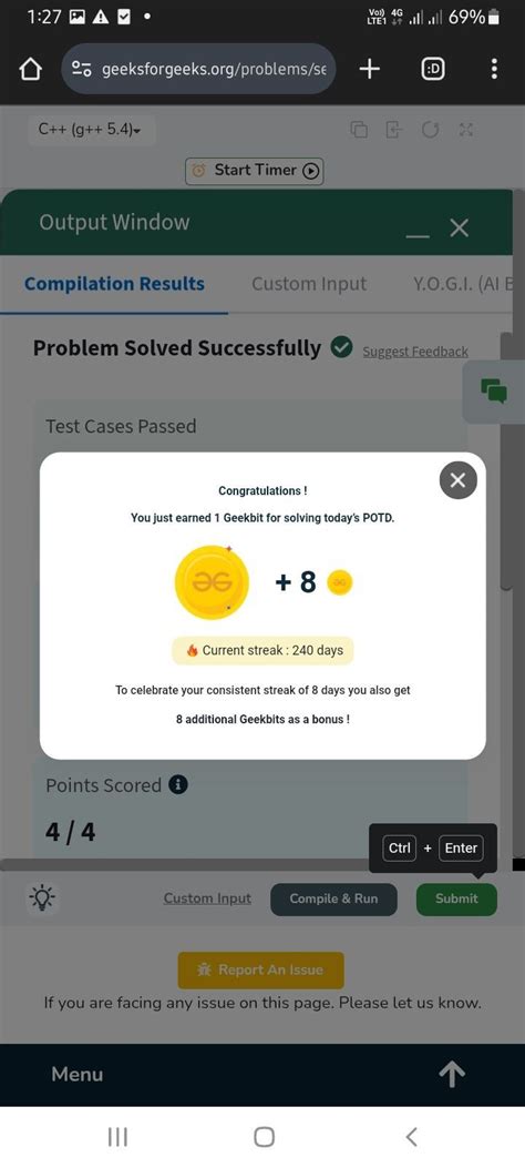 Swetha M On Linkedin Geekstreak2024 Gfg160 Womenintech Gfg160