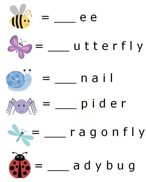 FREE Beginning Sounds Letter Worksheets For Early Learners Printable