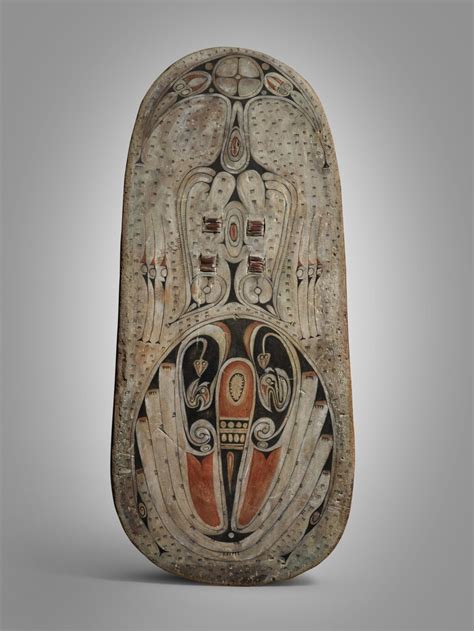 War Shield Massim Area Milne Bay Province Papua New Guinea Art Of