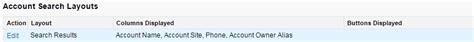 SFDC Salesforce Search Layouts Search Results