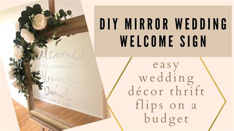 How To Make Mirror Wedding Signs