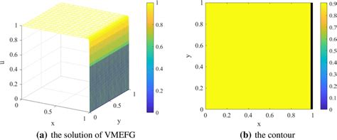 The Numerical Solution And The Contour Plot Of Adaptive Vmefg Methods Download Scientific