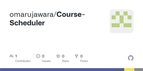 Github Omarujawaracourse Scheduler