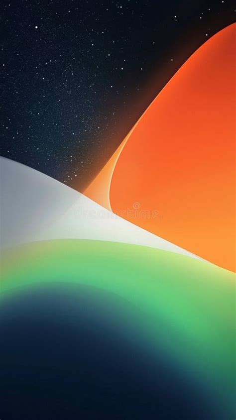 Abstract Digital Art Featuring Smooth Overlapping Curves In Vibrant