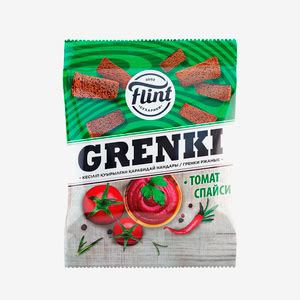 Гренки Flint ржаные со вкусом томат спайси 180 г | Сухарики | Arbuz.kz