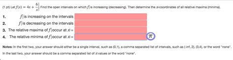 solved let f x 4x 6 x find the open intervals on