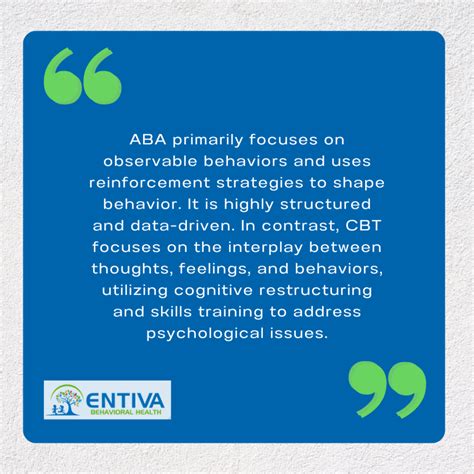 Exploring The Difference Between CBT And ABA Therapy Entivabehavioralhealth