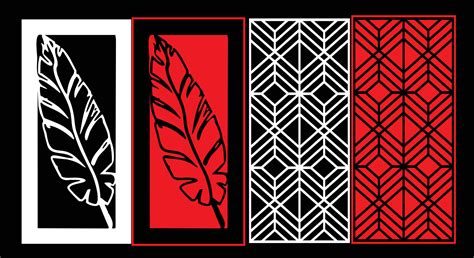 Decorative Wall Panels Set Jali Design Cnc Pattern Laser Cutting Pattern Router Cnccutting