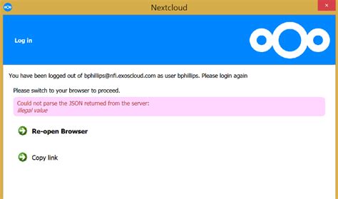 Nextcloud Authentication Json Parsing Errors Genspark
