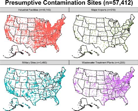 Map Of Presumptive Contamination Sites Identified Using Presumptive