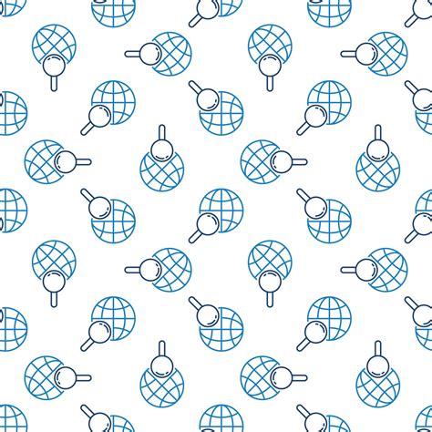Globe With Magnifier Vector Concept Outline Seamless Pattern 22821501 Vector Art At Vecteezy