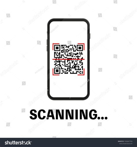 Realistic Smartphone Mockup Scan Qr Code Stock Vector Royalty Free Shutterstock