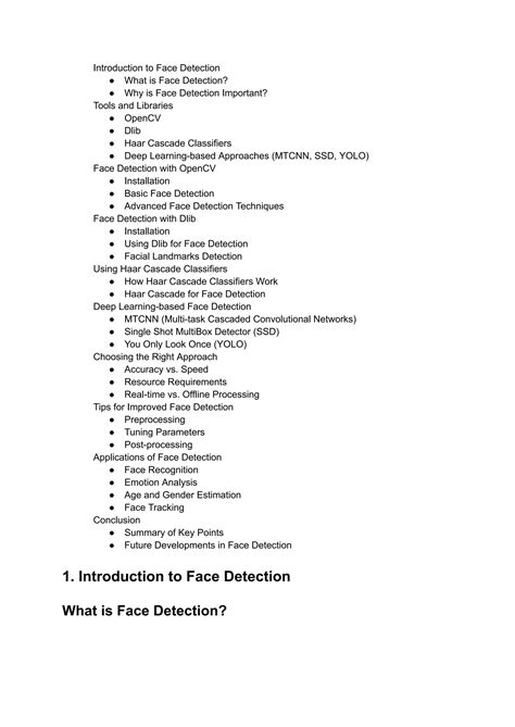 A Guide To Face Detection In Python Pdf