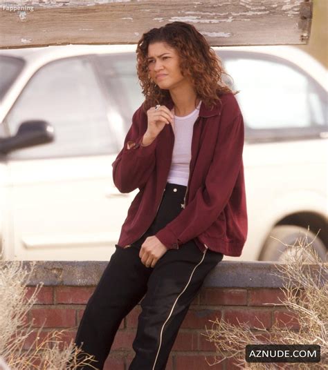 Zendaya Sexy Spotted Showing Off Her Hot Pokies On Euphoria Set In Palmdale Aznude