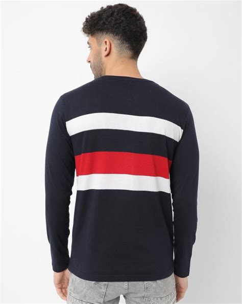 Striped Crew Neck T Shirt Jiomart